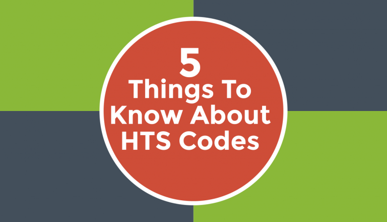 5 Things to Know About the Harmonized Tariff Schedule | HTS Code