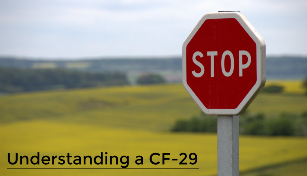 Understanding a CF-29 | Introduction to Importing